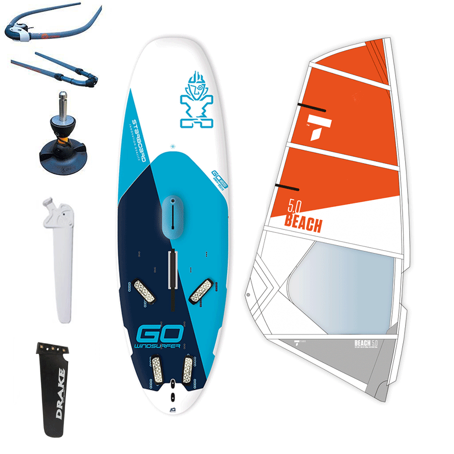 STARBOARD WINDSURFING PACKAGE GO 195L / TAHE BEACH RIG – Wind Spirit